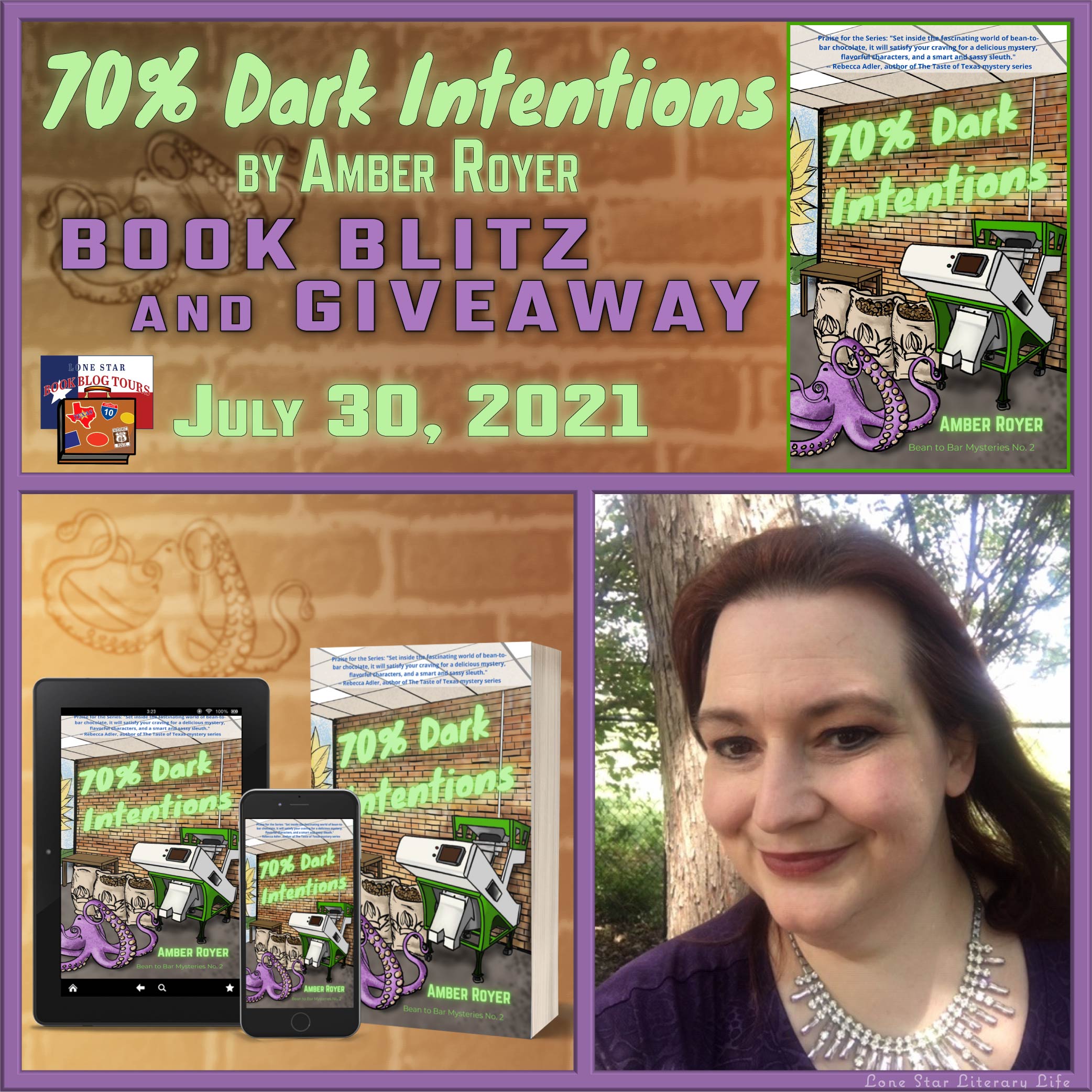 Spotlight with Giveaway: 70% Dark Intentions, by Amber Royer | Bibliotica